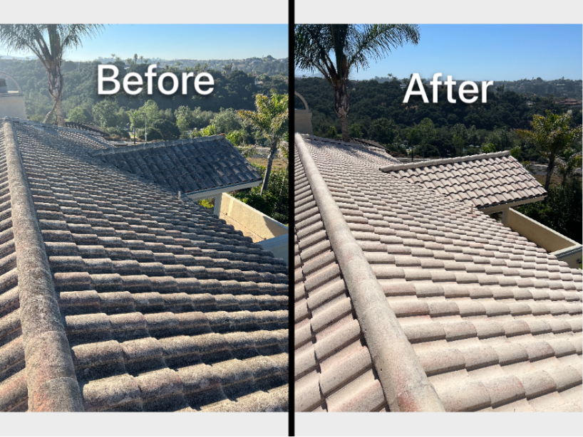 Concrete Tile Roof Cleaning in Pismo beach, CA | Pinnacle Exterior ...